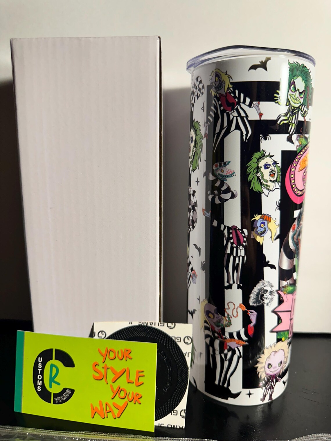Beetlejuice Inspired Halloween Tumbler 20oz - Spooky Beetlejuice ...