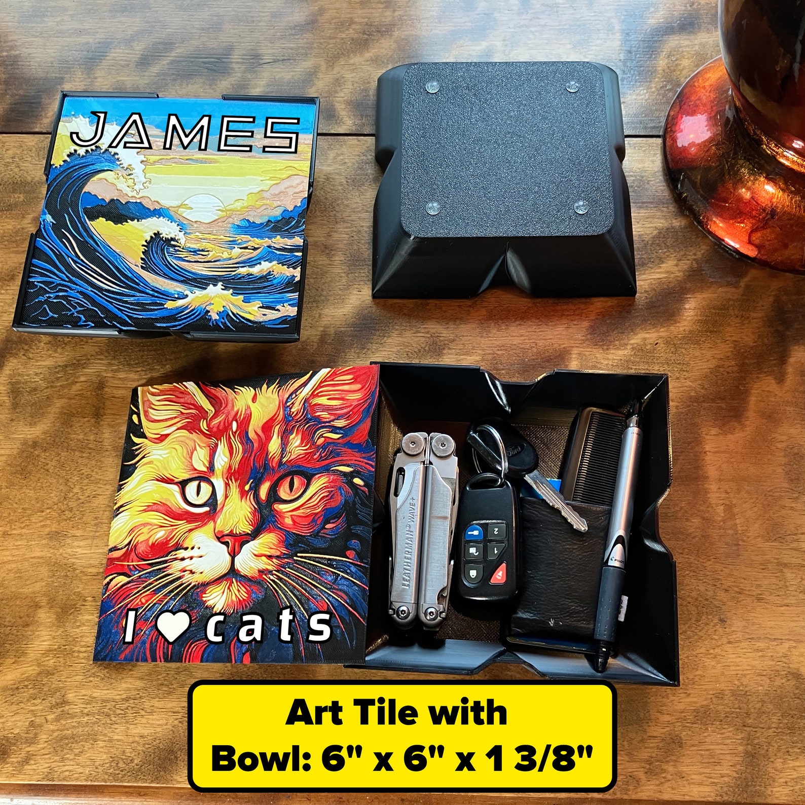 Electric Rails 3D Printed Textured Art Tile - Commuter Train, Train Art ...