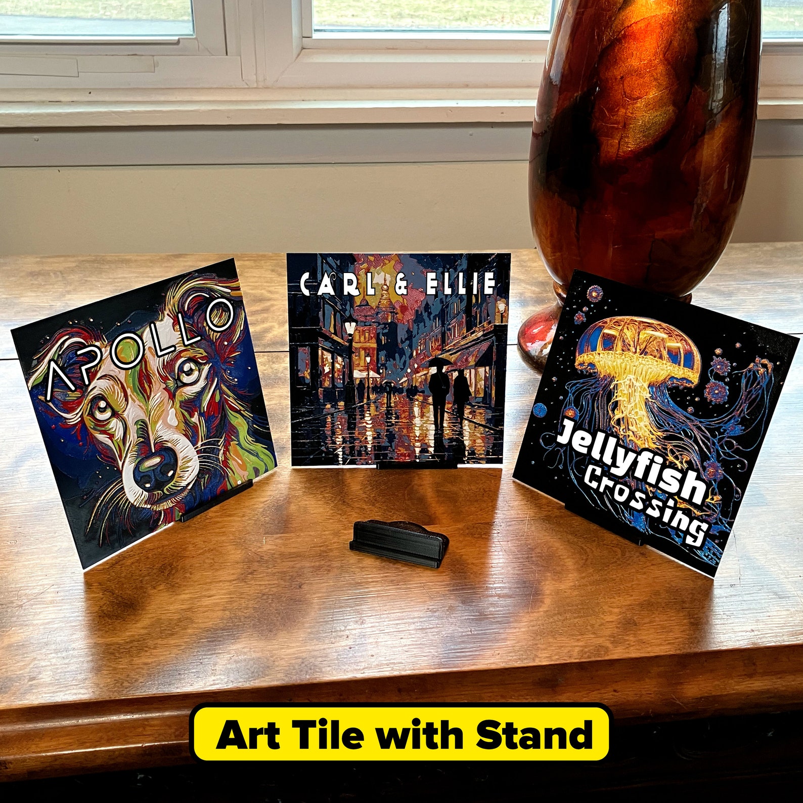 Electric Rails 3D Printed Textured Art Tile - Commuter Train, Train Art ...