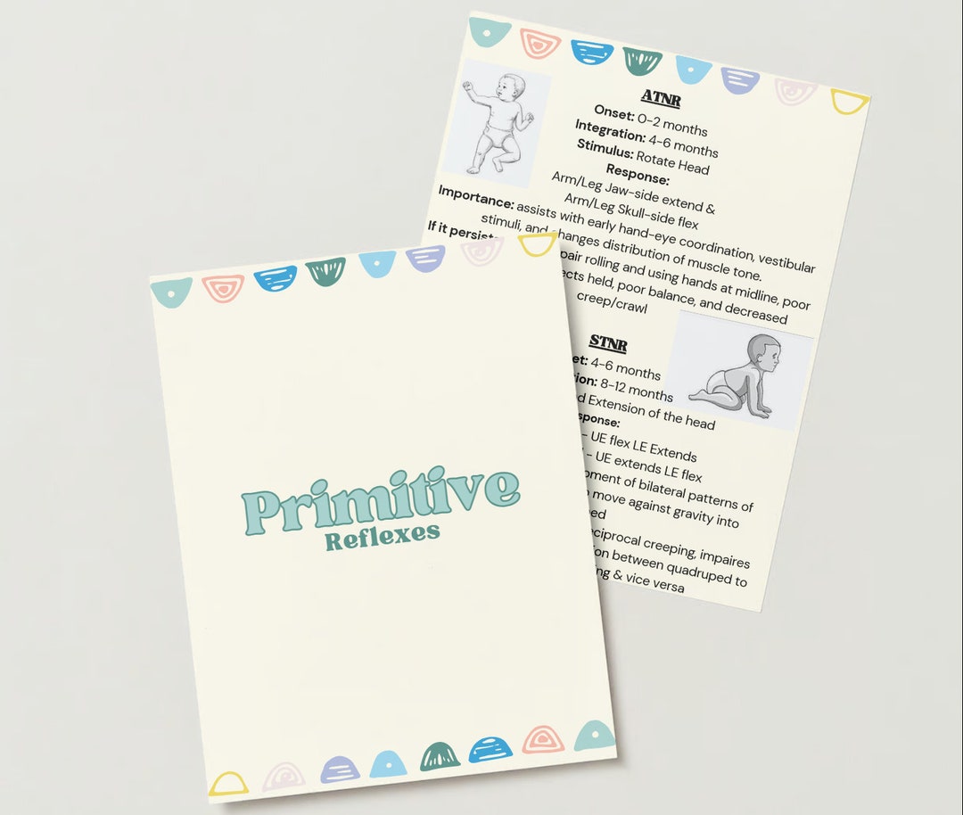 Primitive Reflexes Occupational Therapy Quick Guide - Etsy