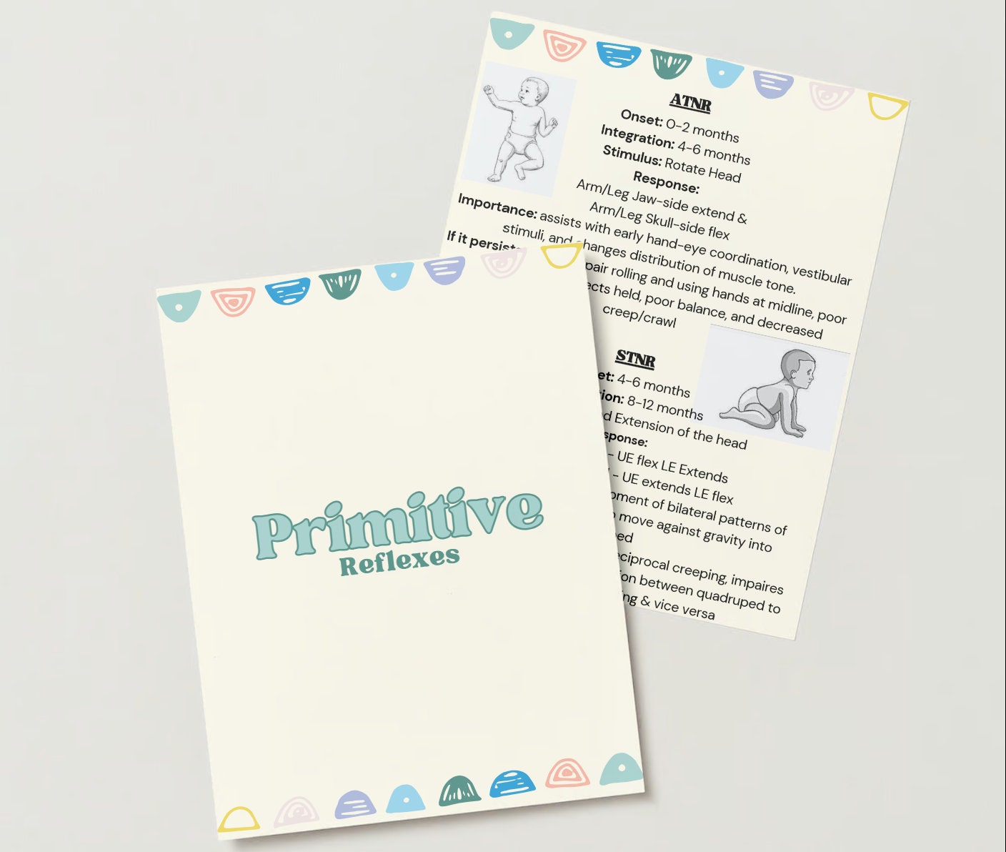 Primitive Reflexes Occupational Therapy Quick Guide - Etsy