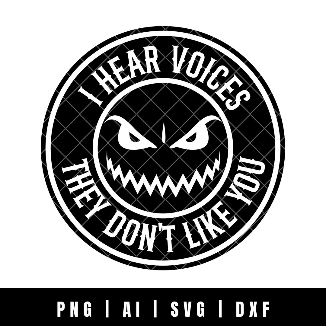 Sarcasm SVG Sarcastic Cut File Cricut Sarcasm Scary Face Silhouette I ...