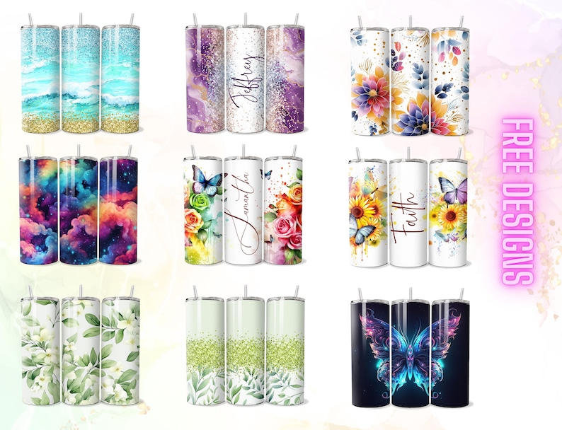 Soft Girl Bow Coquette Tumbler Wrap PNG 20oz Tumbler Design Girly ...