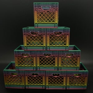 Mini Crate / Mini Brands / Storage / Organizer / Desk Storage / Office ...