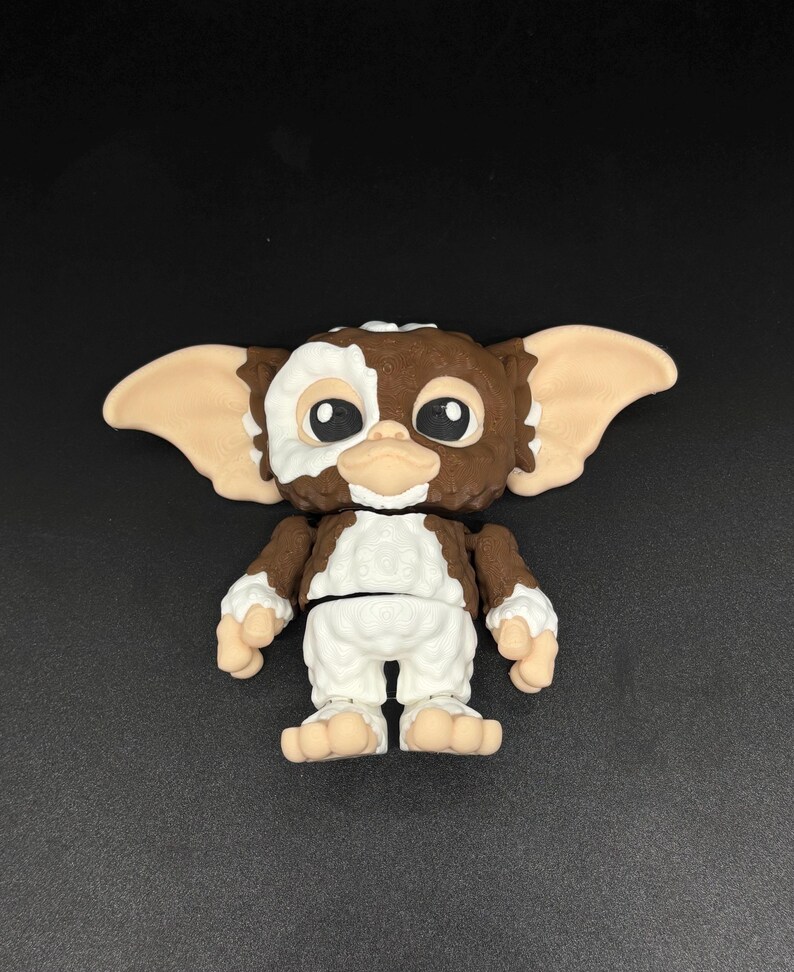 Flexi Gizmo – 3D Printed Articulating Mogwai Figure Gremlins Movie ...