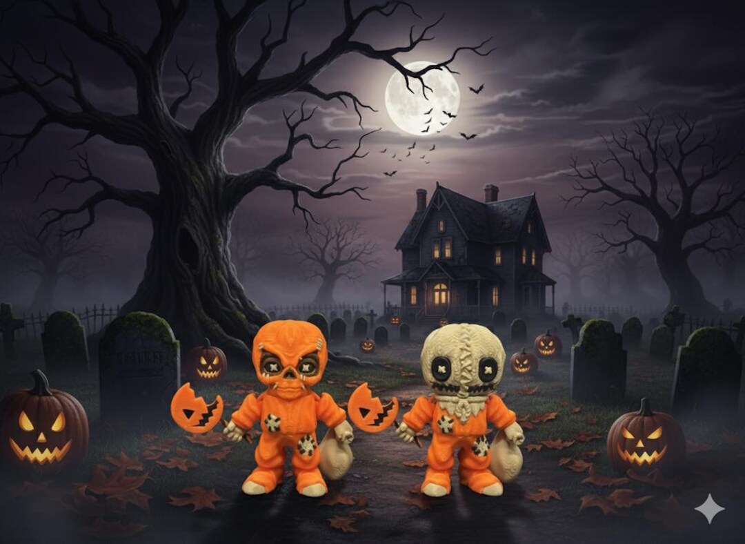 3D Printed Sam Figurine: Trick 'r Treat Collectible With Lollipop - Etsy