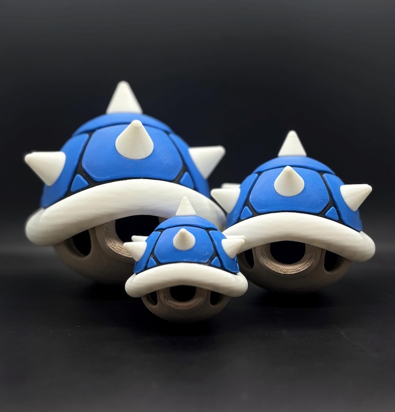 3D Printed Mario Shell – Green, Red, or Blue | 3 Sizes Available ...