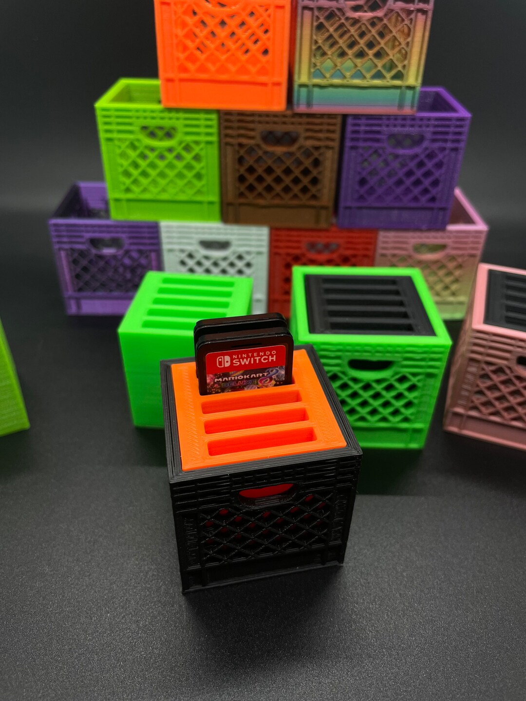 3D Printed Mini Crate: Nintendo Switch Game Storage Organizer - Etsy