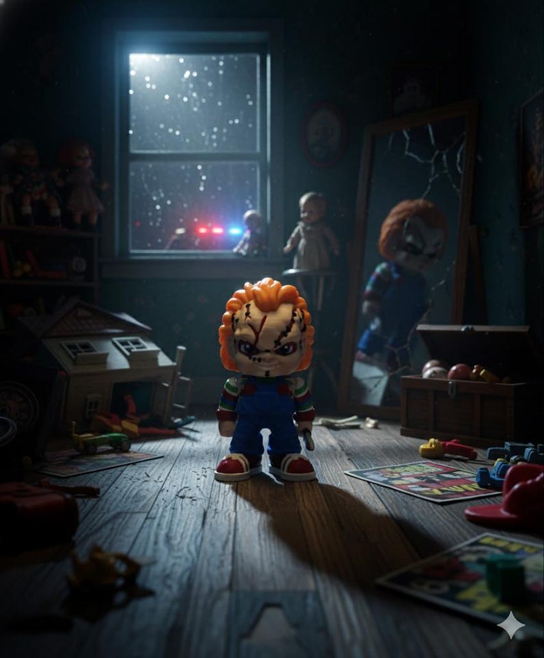 Chucky Flexi Figure – 3D Printed Horror Collectible | Moveable Head | 2 ...