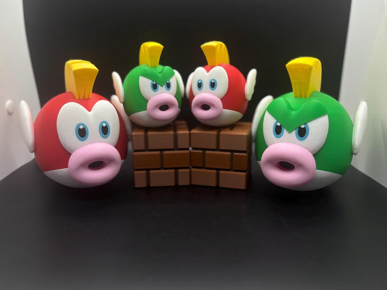 3D Printed Cheep Cheep Figure: Mario-inspired Gamer Decor - Etsy