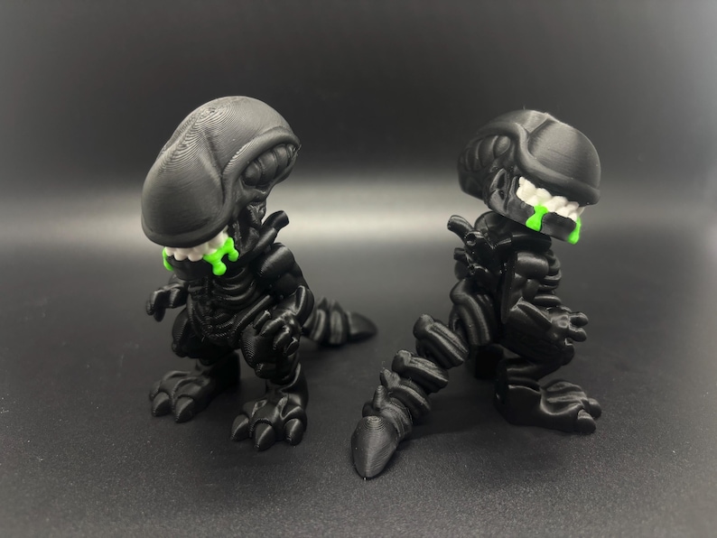 3D Printed Flexi Xenomorph Figure: Alien Movie Collectible - Etsy