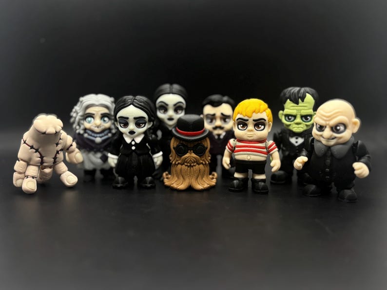 Addams Family Flexi Figures & Spooky House – 3D Printed Articulating ...