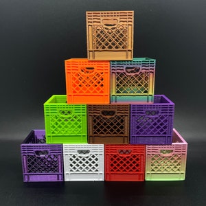 Mini Crate / Mini Brands / Storage / Organizer / Desk Storage / Office ...