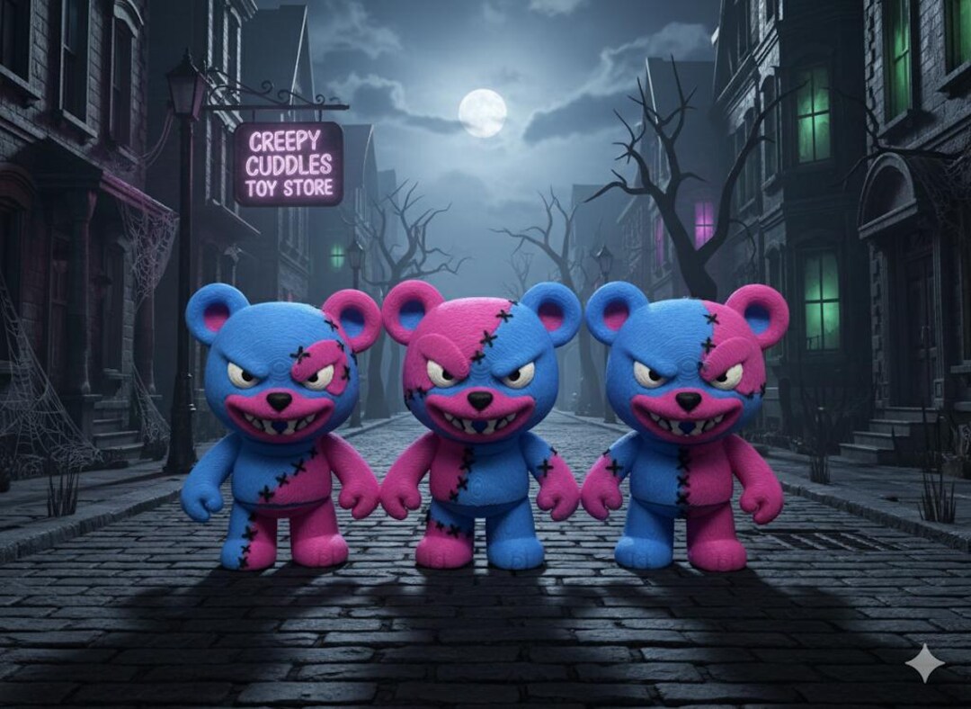 Patchwork the Bear – Creepy Cute Flexi Bear | 3D Printed Stitched Plush ...