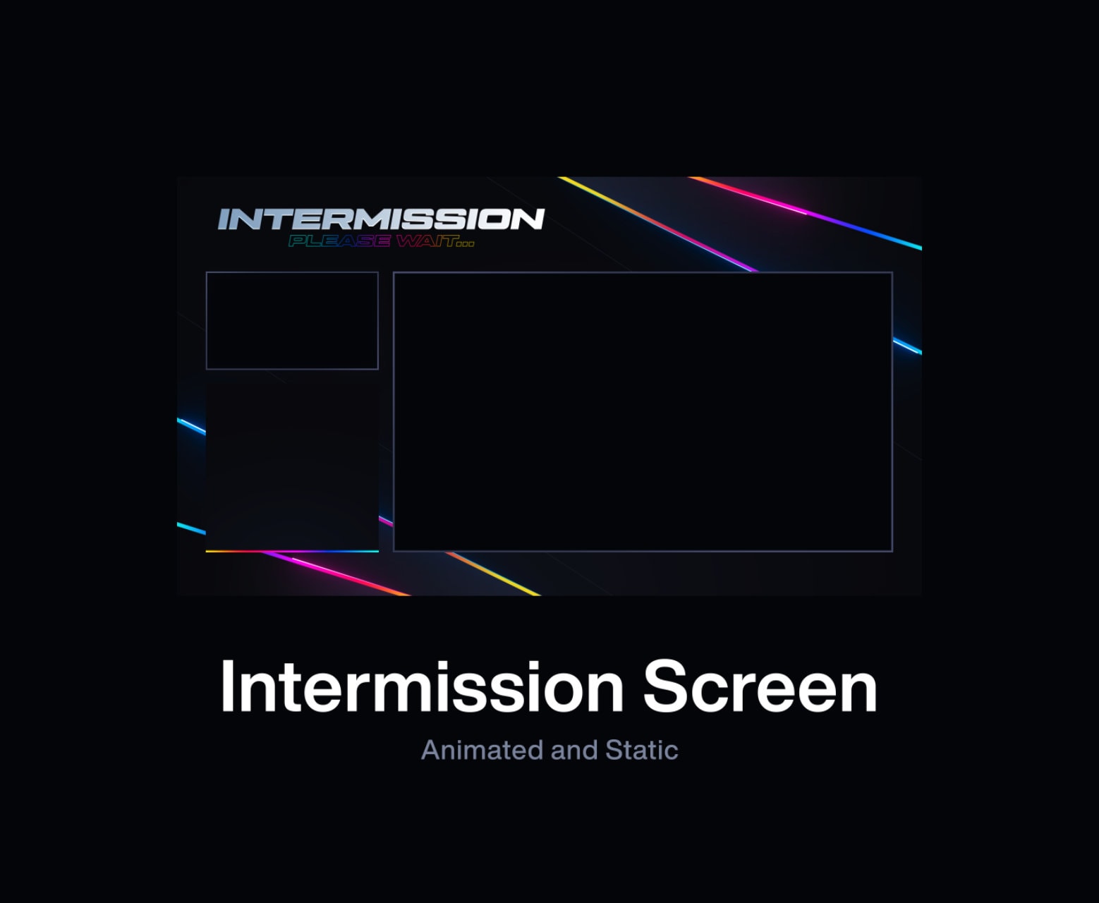 RGB Pro Animated Stream Package Overlays Alerts Screens - Etsy