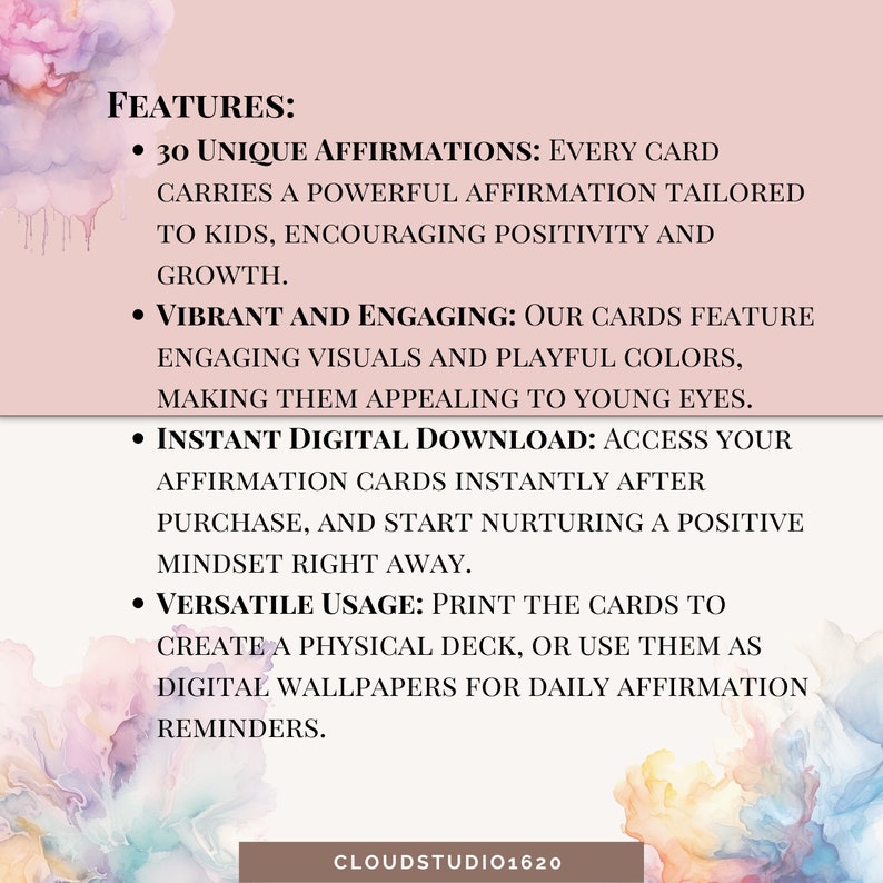 Kids Affirmation Cards - Printable Positive Messages for Children ...