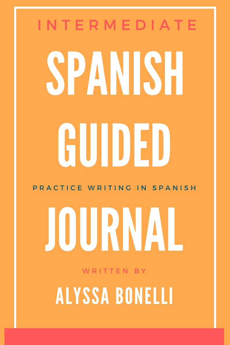 Spanish Guided Journal: Intermediate - Etsy