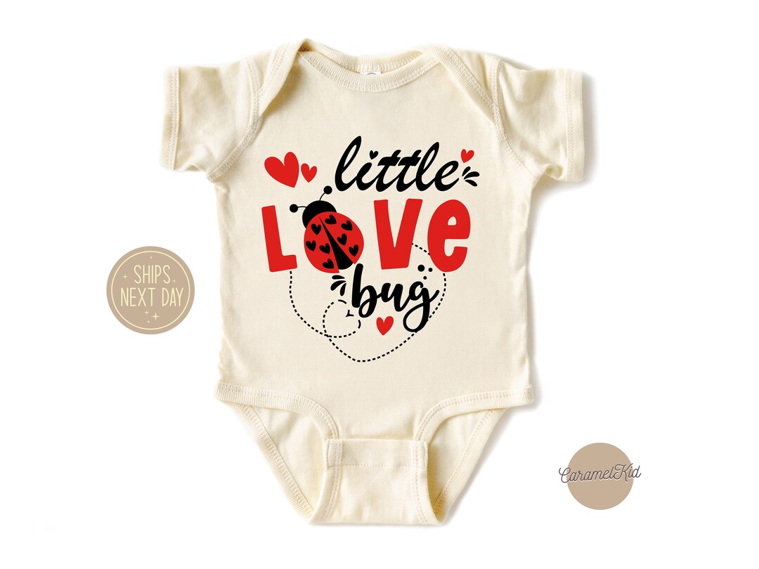 Little Love Bug Baby Onesie®, Valentines Kids Tee, Cute Valentine ...