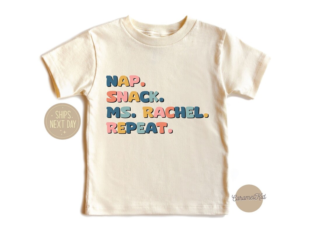 Little Kids Shirt, Nap Snack Ms. Rachel Repeat Toddler Shirt, Funny ...