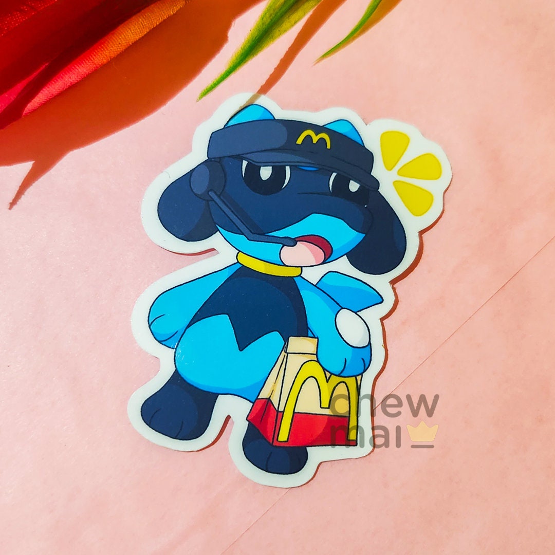 Riolu X Mcdonalds Vinyl Sticker - Etsy