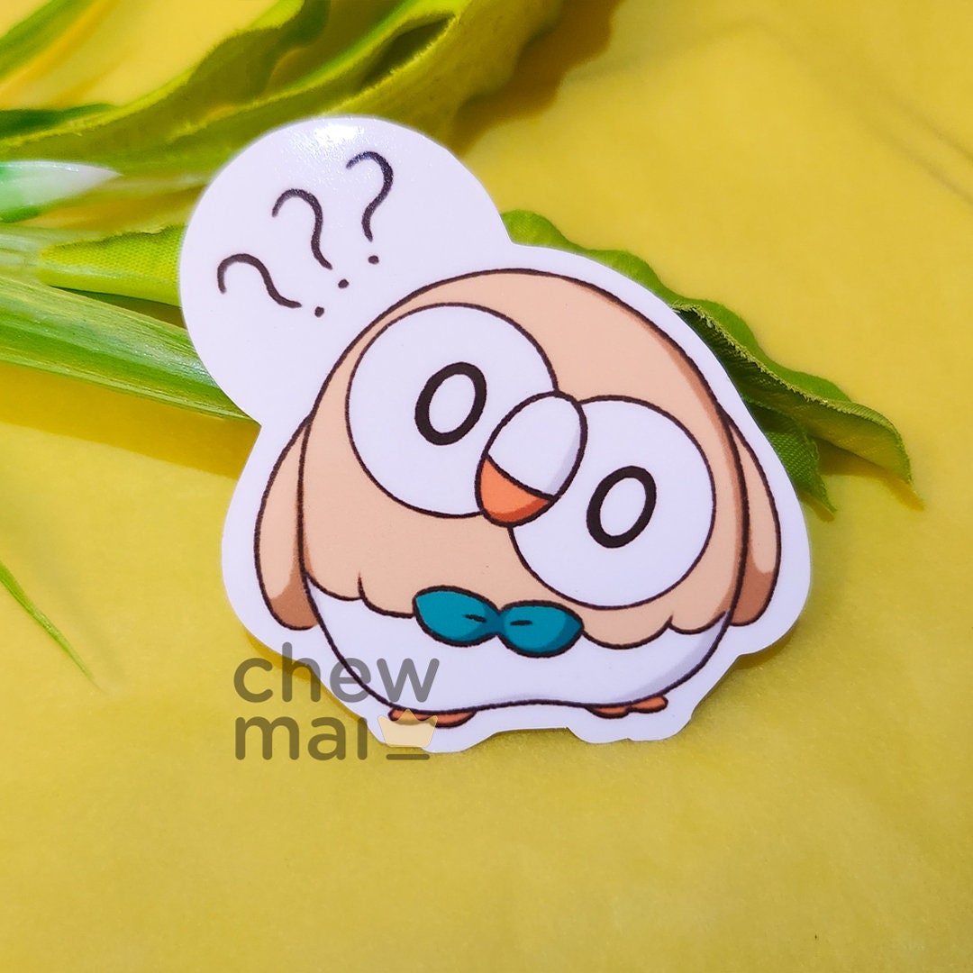 Super Cute Rowlet Moods Confused Stressed Screaming - Etsy