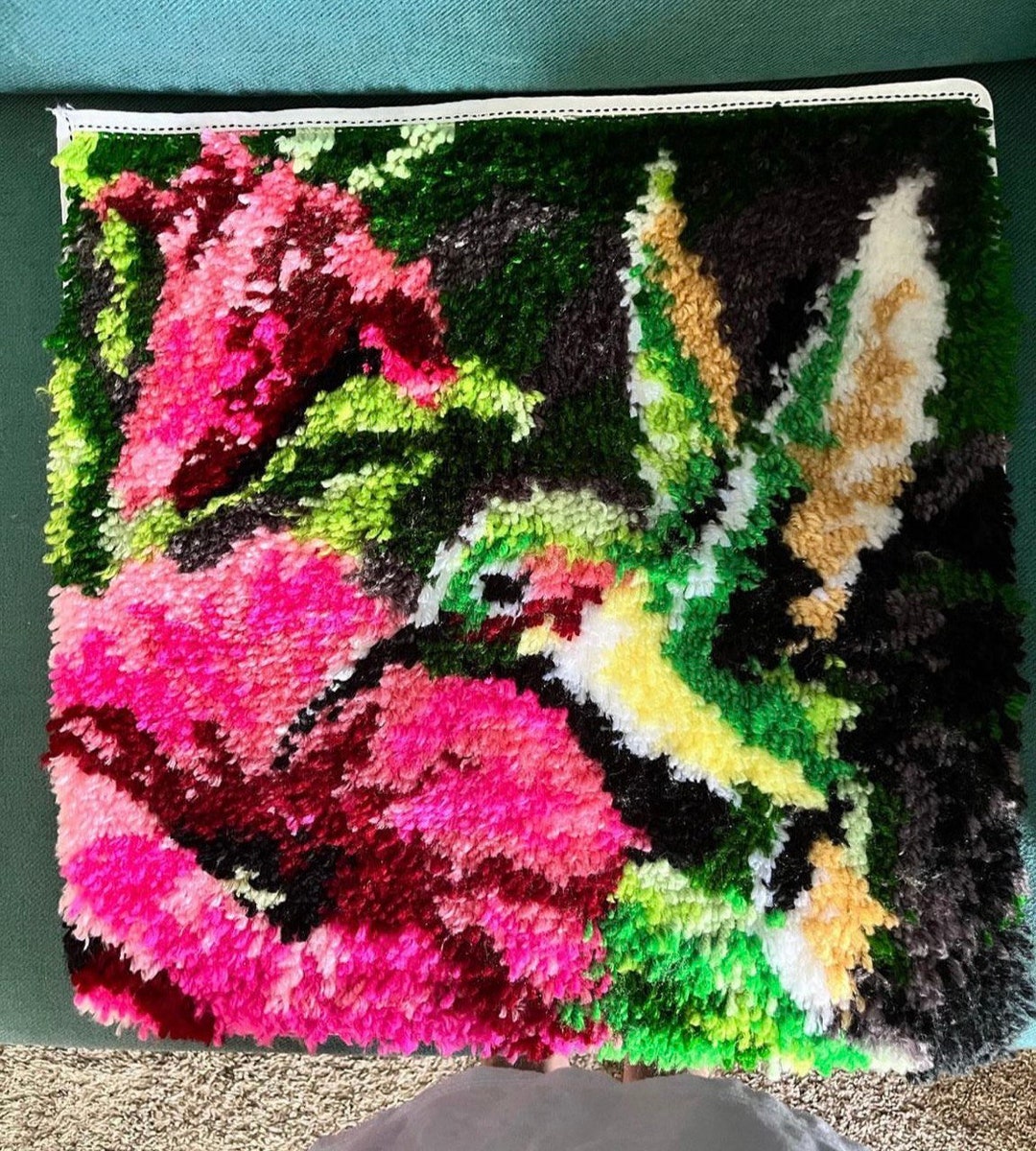 Hummingbird Latch Hook Rug Kit for Adults DIY Latch Hook Kit - Etsy