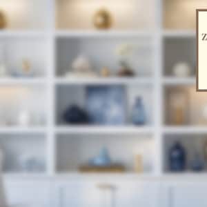 Blue Modern Office Bookcase Zoom Background | Professional Virtual ...