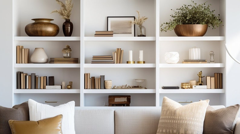 Modern Golden Home Office Zoom Background | Virtual Background for Zoom ...