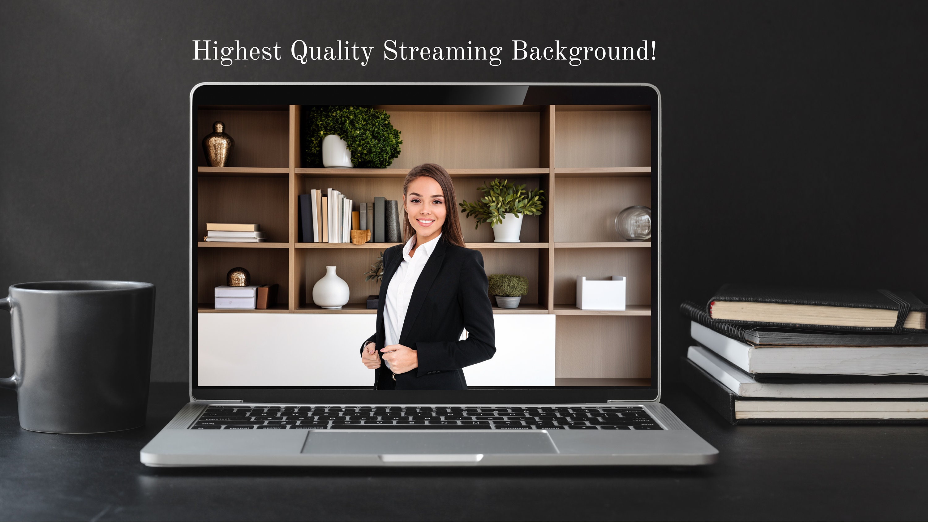 Minimalist Home Shelving Zoom Background Virtual Background for Zoom ...