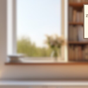 Simple Window Bookshelf Zoom Background | Professional Virtual ...