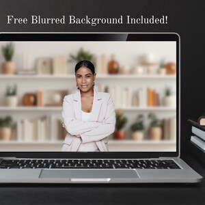 Clean Wall Bookshelf Zoom Background | Virtual Background for Zoom ...