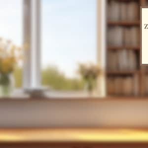 Clean Window Bookshelf Zoom Background | Professional Virtual ...