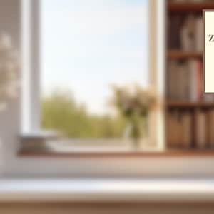 Clean White-window Bookshelf Zoom Background | Professional Virtual ...