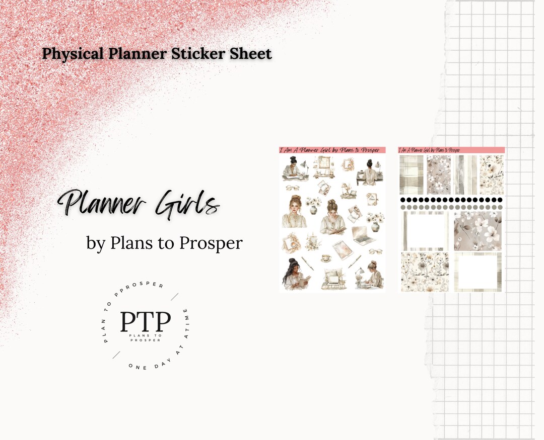 Planner Girls Sticker Set - Etsy
