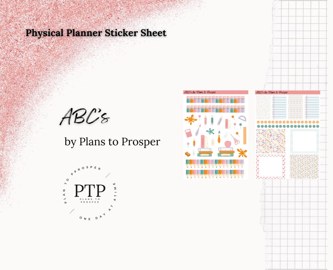 Abc's Sticker Set - Etsy