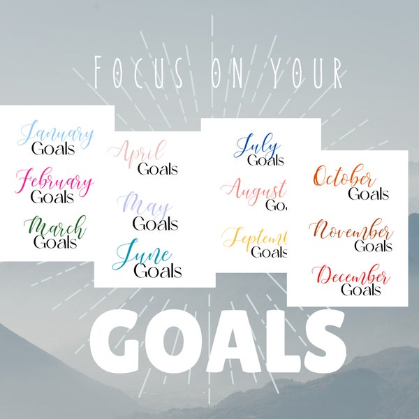 Goal Stickers - Etsy