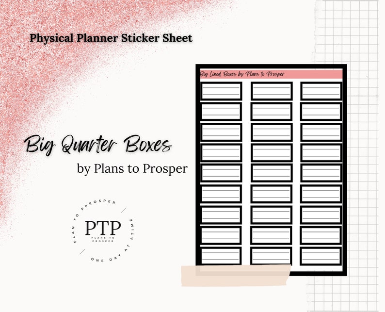 Lined Boxes for Big-sized Happy Planner - Etsy