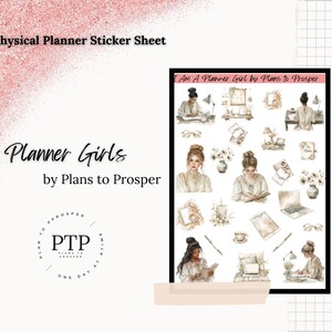 Planner Girls Sticker Set - Etsy