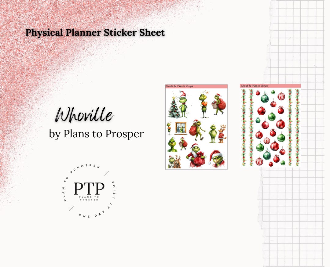 Whoville Sticker Sheets - Etsy