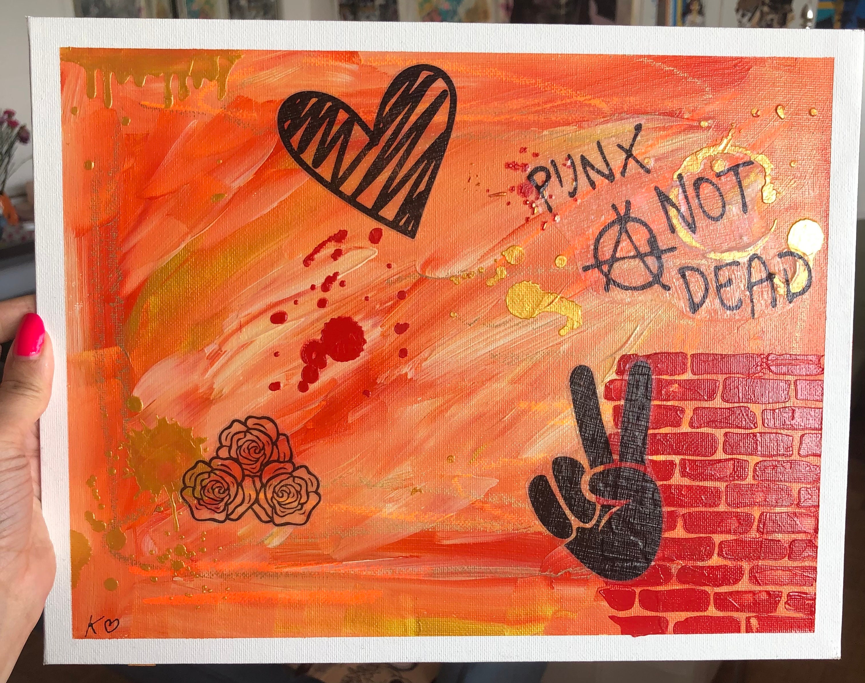 Graffiti Wall Punk Art - Etsy