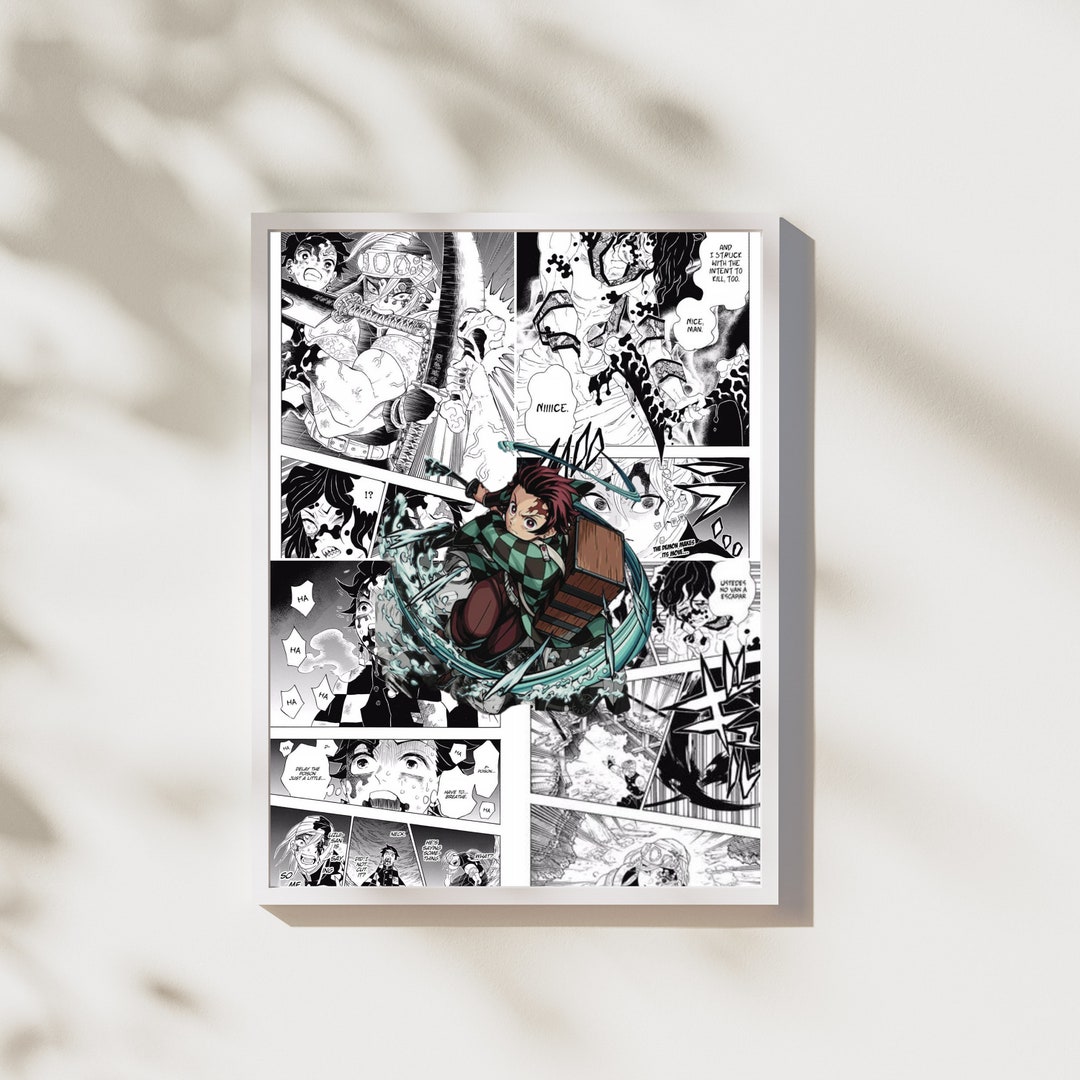Demon Slayer Manga Panels Anime Posters PDF Art Prints - Etsy