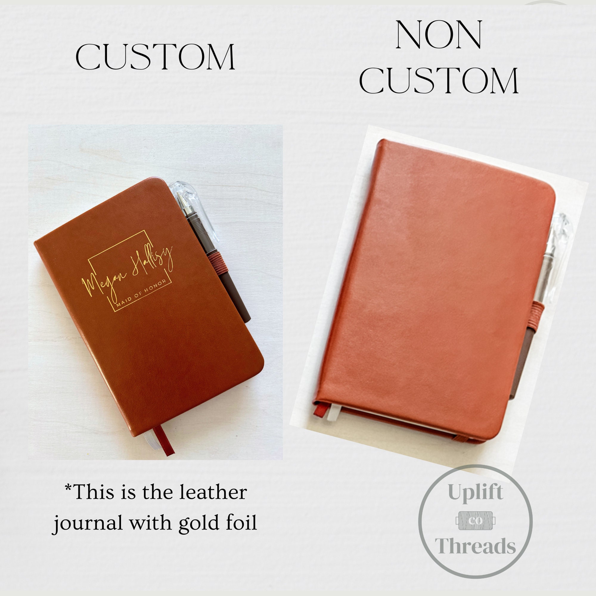 Faux Leather Small Pocket Notebook With Pen for Build Your Own Box - Etsy
