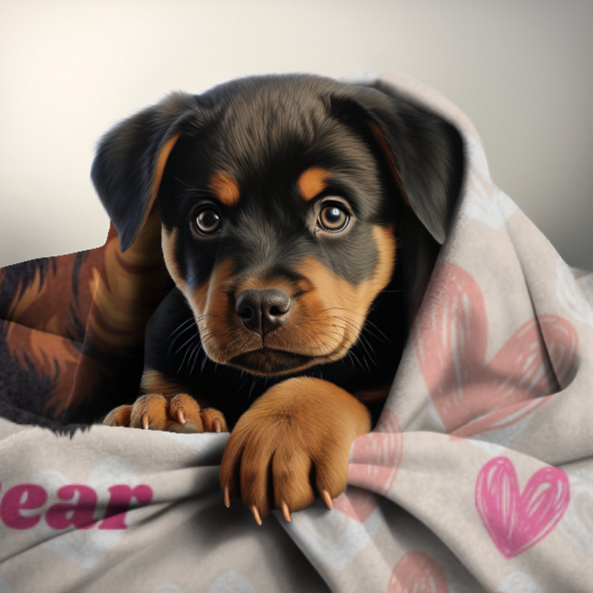 Custom Rottweiler Blanket Soft Dog Blanket Rottweiler Mom Gift Dog ...