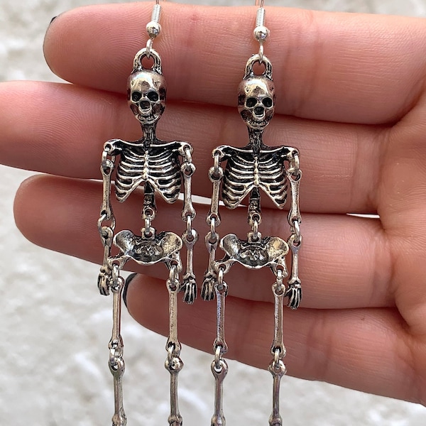 Skeleton Earrings - Etsy
