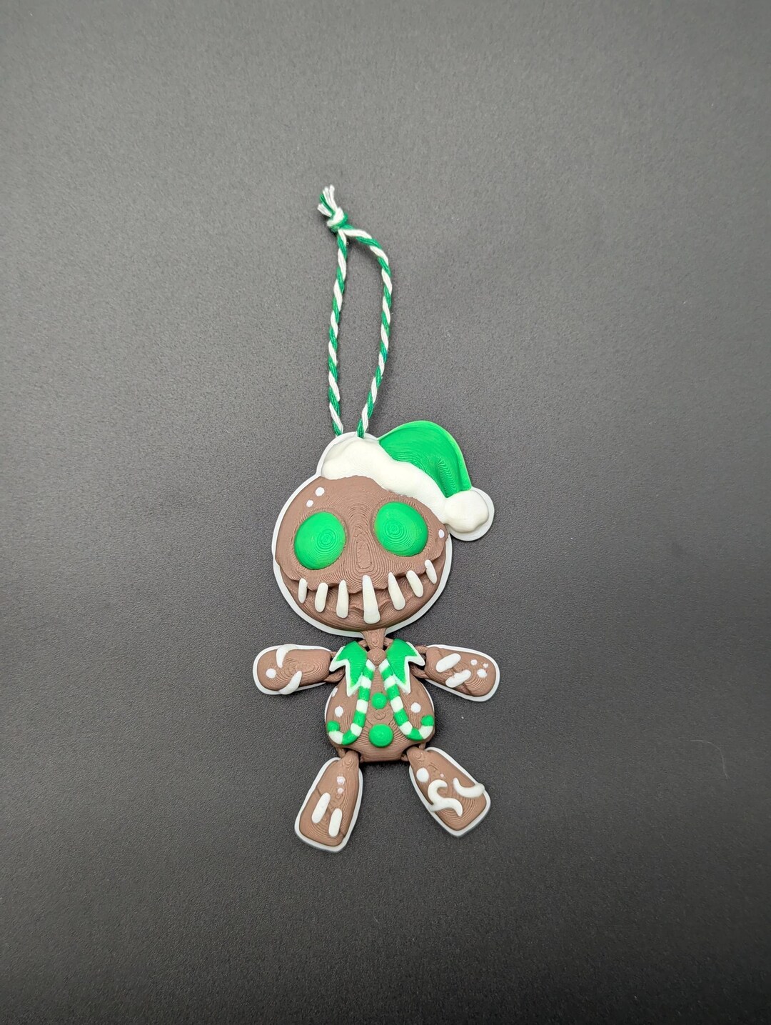 Twisted Gingerbread Man Christmas Tree Ornament Decoration - Etsy