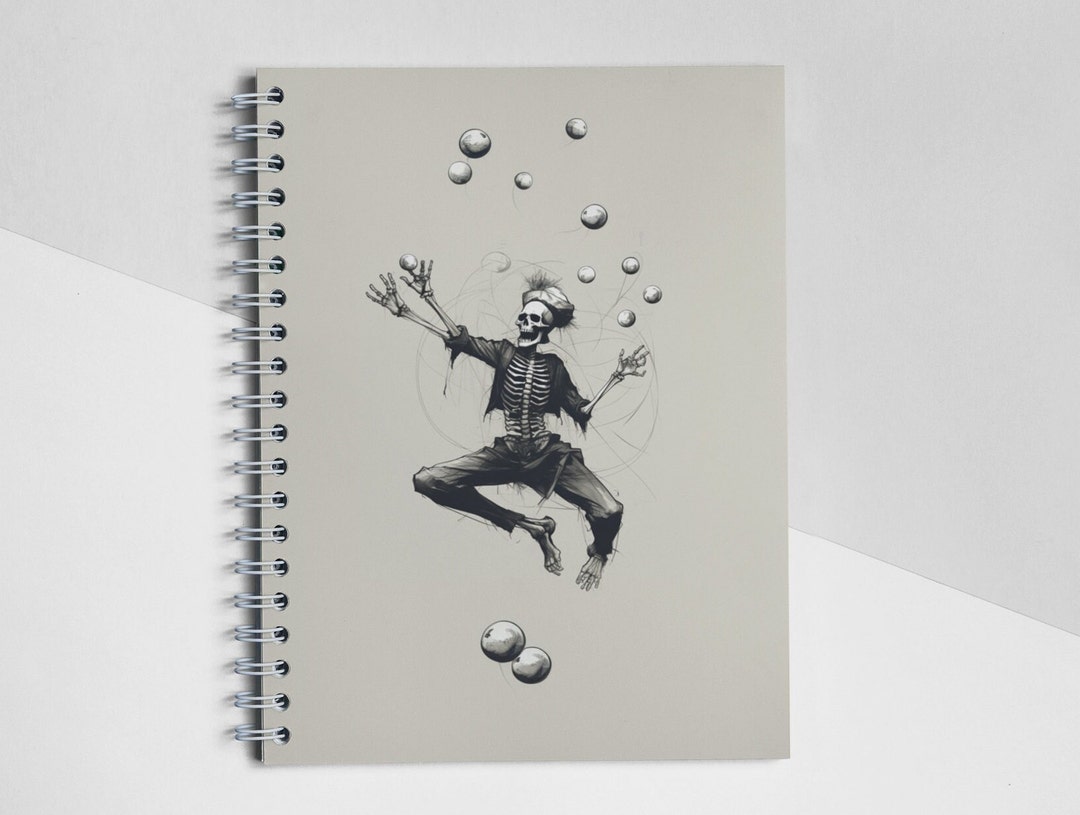 Skeleton Jester 4 Sketch Style Halloween Gothic Spiral - Etsy