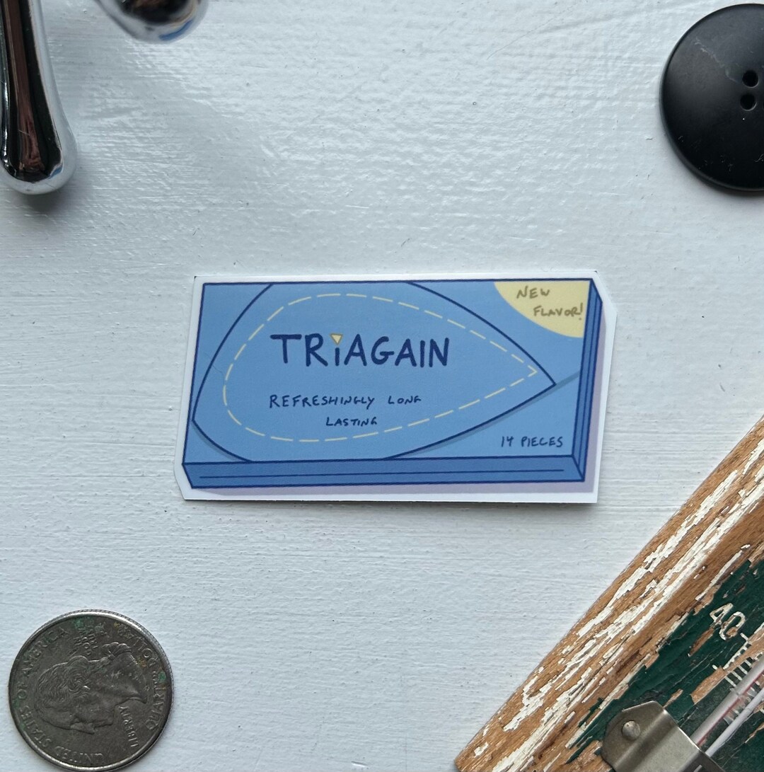 Try Again Pack of Gum Sticker | Waterproof Vinyl Sticker, Mental Health ...