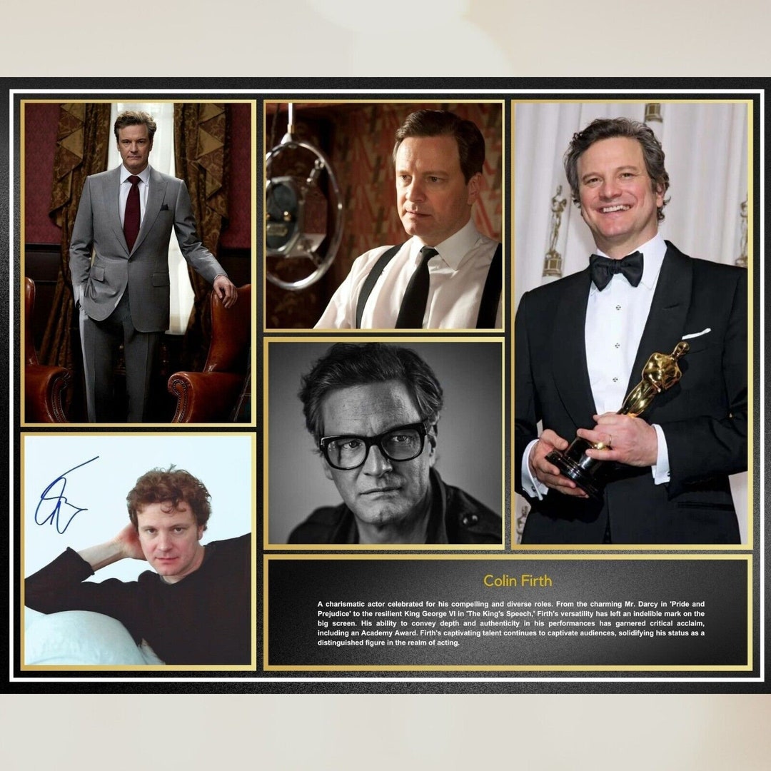 Colin Firth Actor Limited Edition Actor Memorabilia Frame - Etsy