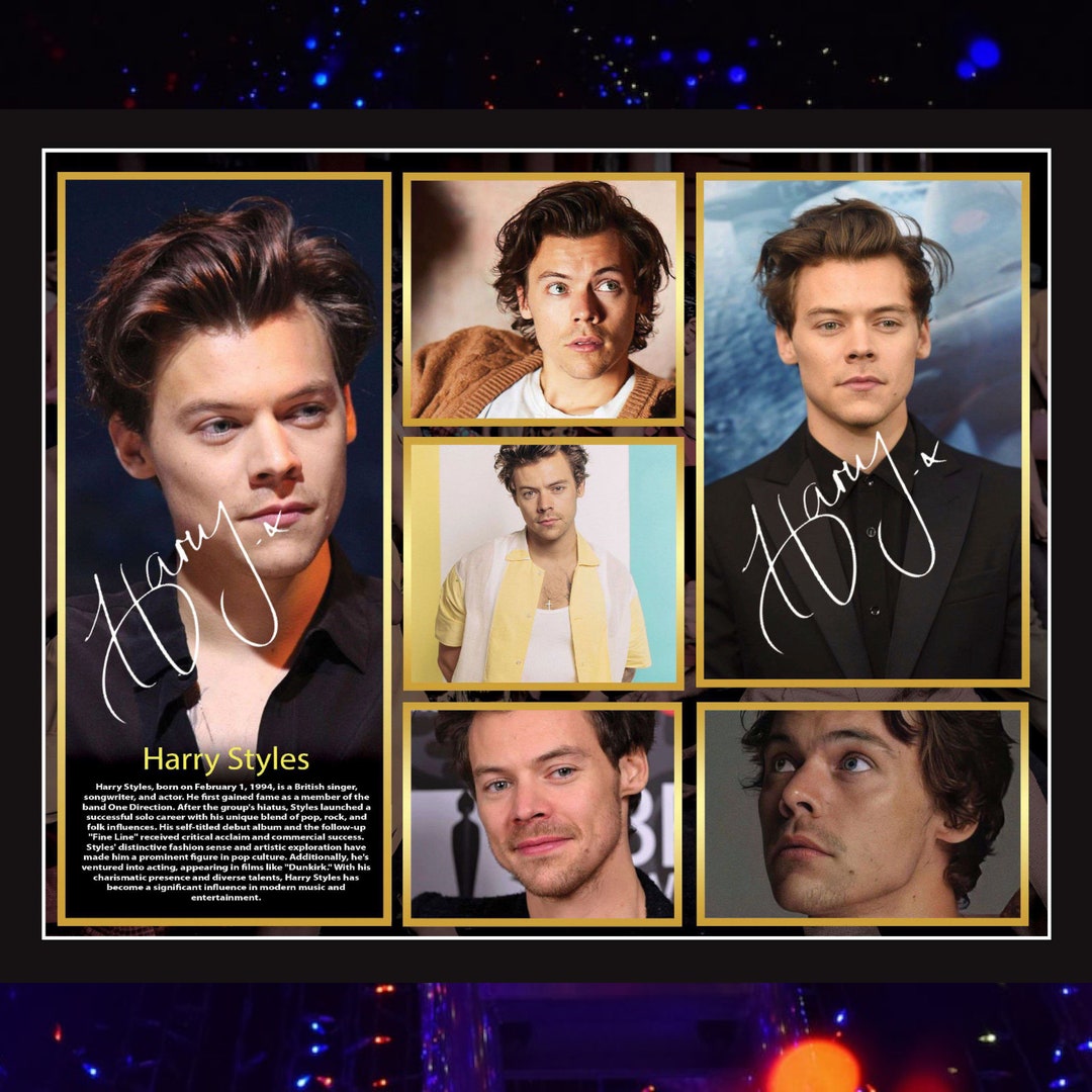 Harry Styles English Singer Actor Limited Edition Music - Etsy