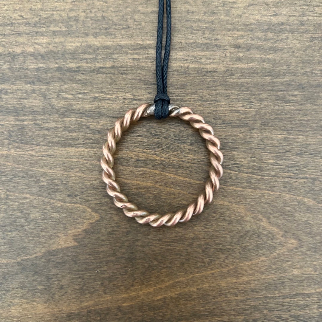 333 Mhz Earth Core Cubit Tensor Ring Necklace, Tensor Ring Pendant ...